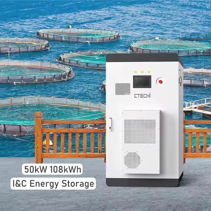 108kWh-50kw BESS ESS Industrial & Commercial Solar Lithium Battery wit